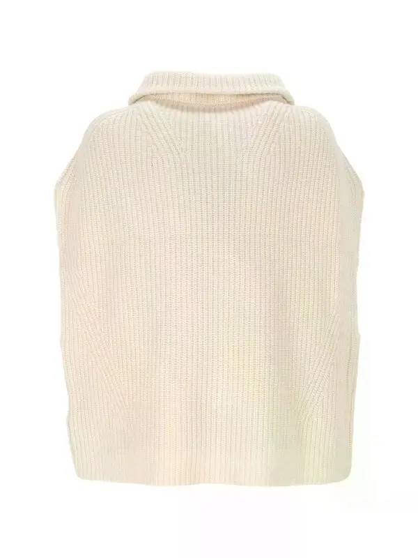 JOSEPH Half-zip Funnel-neck Top