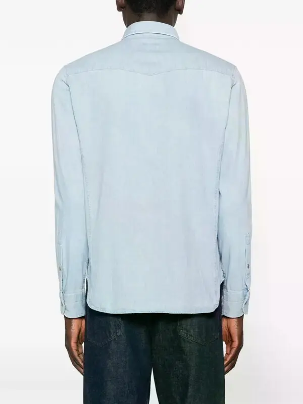 TOM FORD Chest-pocket Denim Shirt - Blue