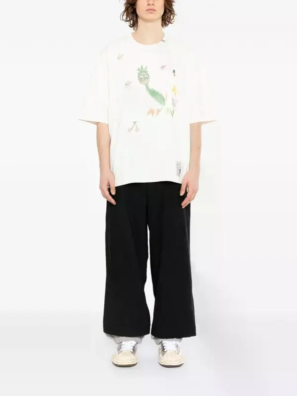 Mihara Yasuhiro Layered Wool Trousers - Black