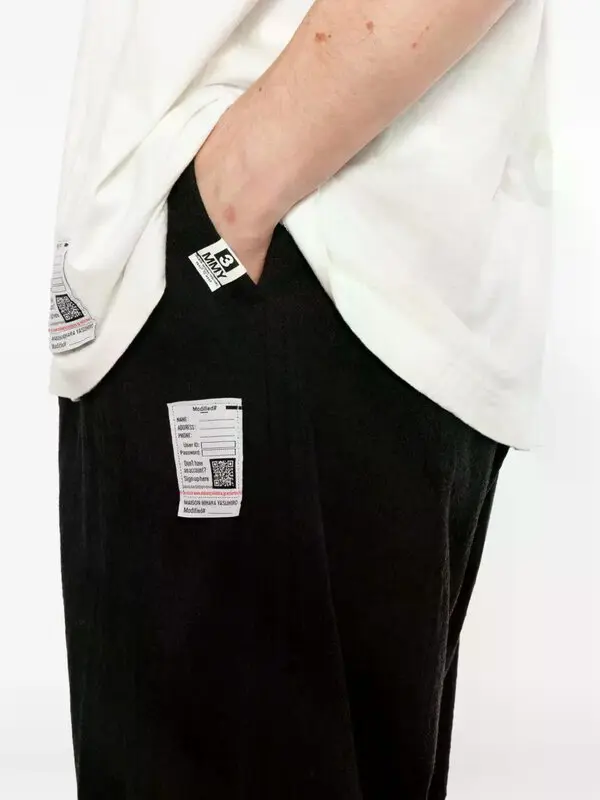 Mihara Yasuhiro Layered Wool Trousers - Black