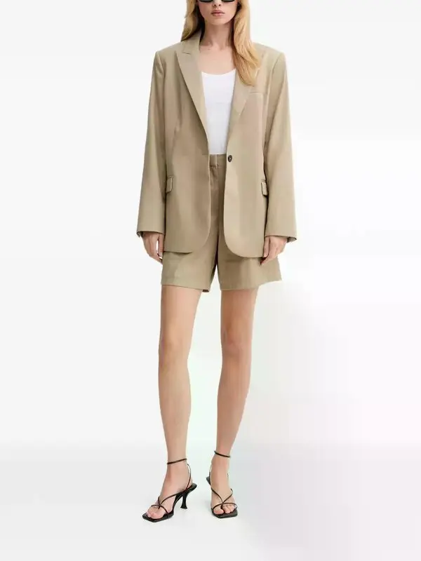 IRO PARIS Solenna Pleated Shorts - Neutrals