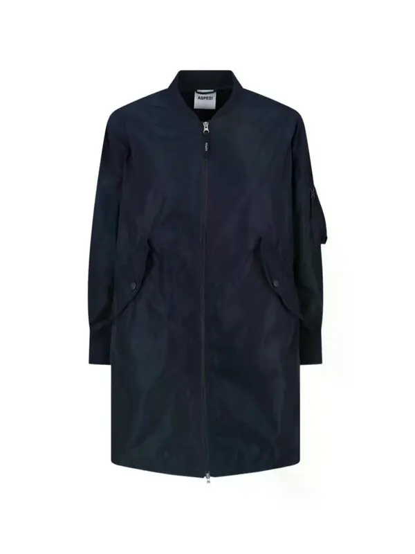 Aspesi Zip-up Coat - Blue