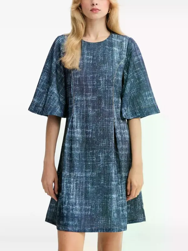 GESTUZ Flared-sleeve Mini Dress