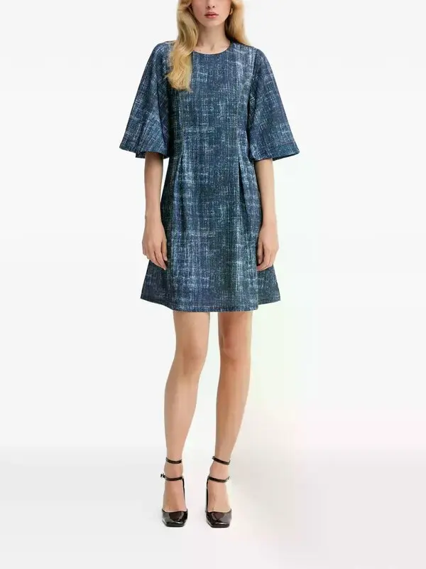 GESTUZ Flared-sleeve Mini Dress