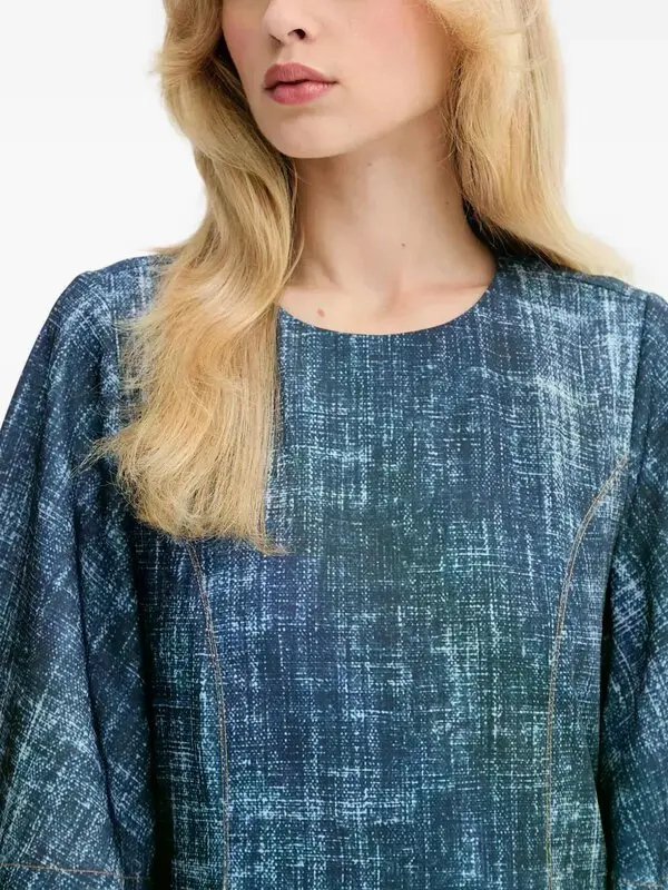 GESTUZ Flared-sleeve Mini Dress
