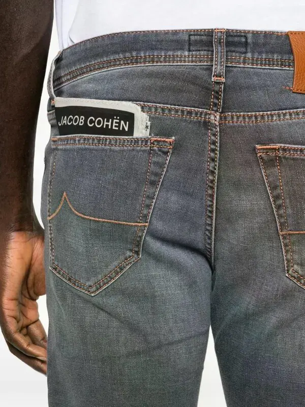 Jacob Cohen Slim-fit Five-pocket Jeans - Grey