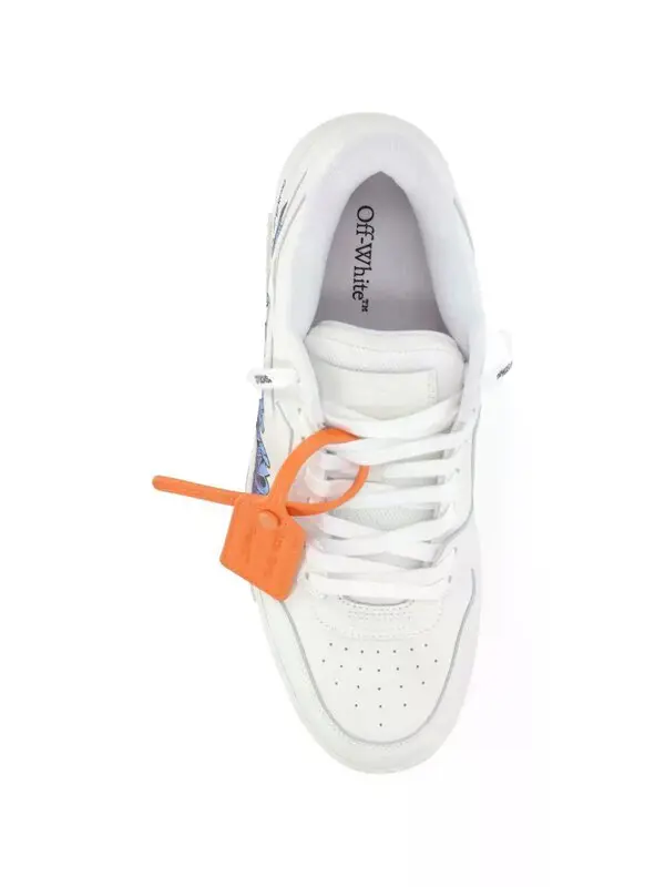 Off-White Leather Graffiti Sneakers