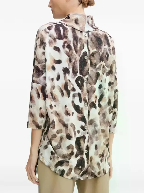 Joseph Ribkoff Printed Buttoned Top