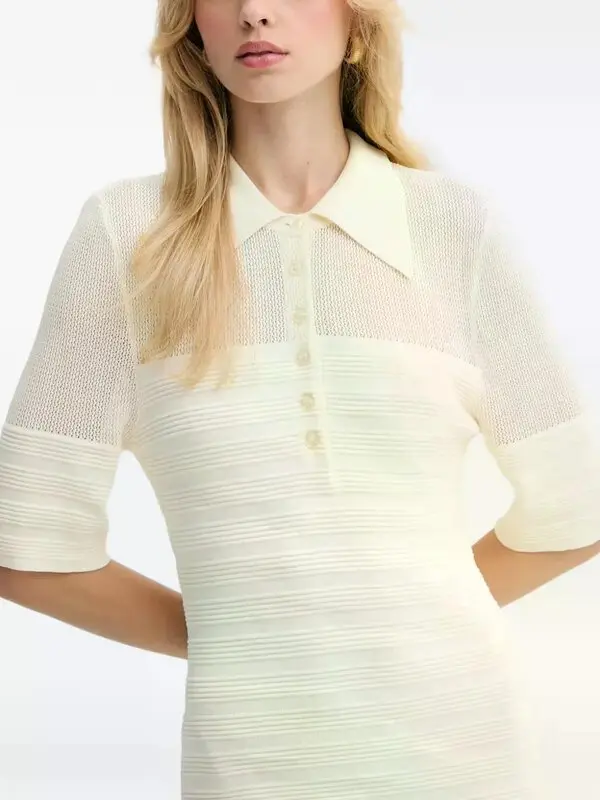 GESTUZ Polo-collar Mini Dress
