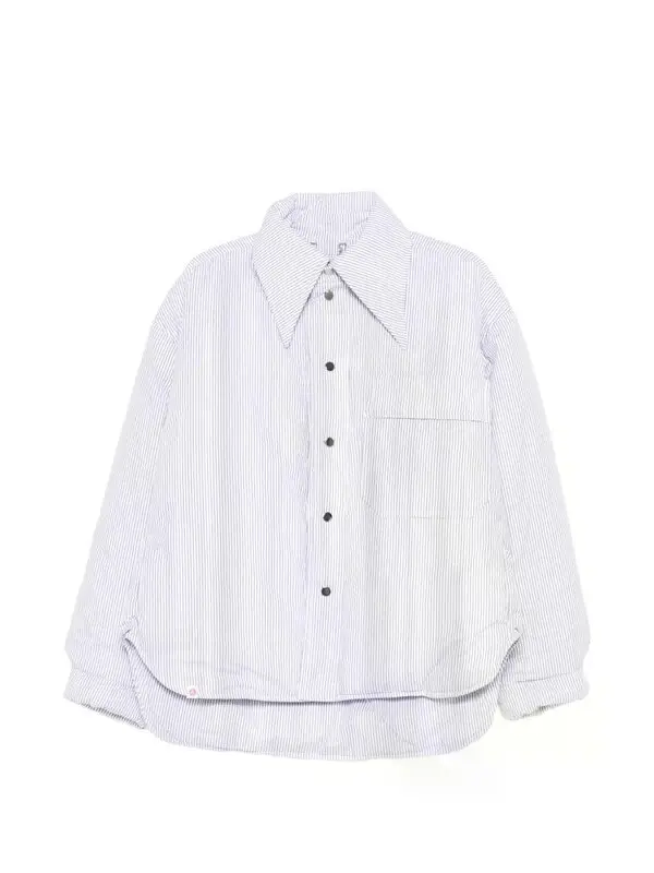 CHARLES JEFFREY Striped Puffer Jacket