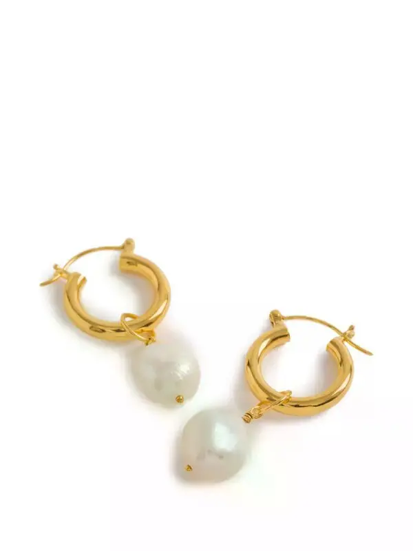 FREYA ROSE Baroque Pearl Mini Hoop Earrings