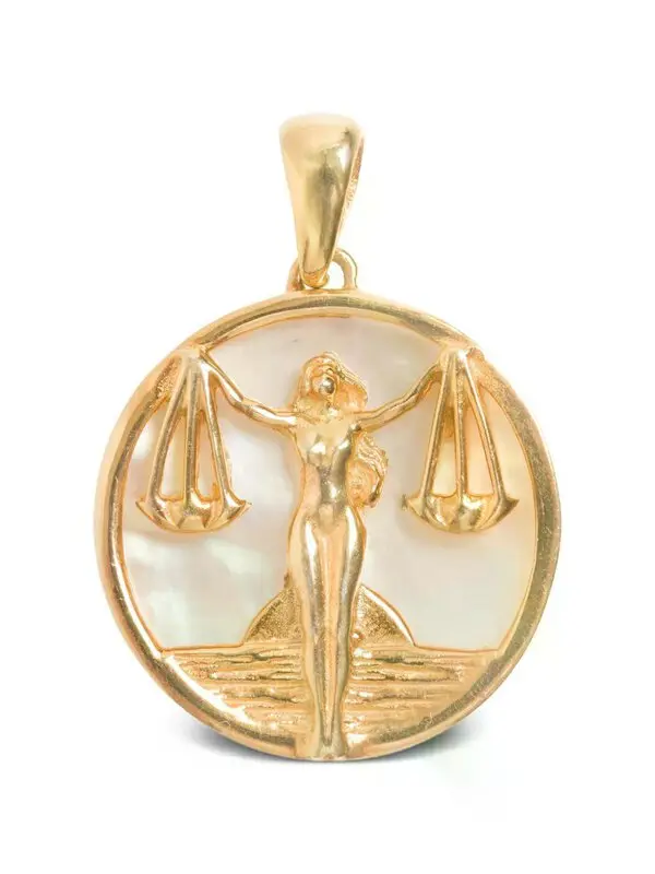 FREYA ROSE Libra Zodiac Pendant - Gold
