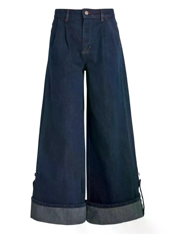DAMSON MADDER Pleated Cuff Culottes Jeans