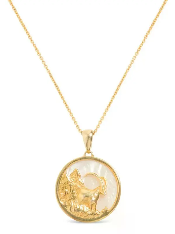 FREYA ROSE Zodiac Pendant Necklace - Gold