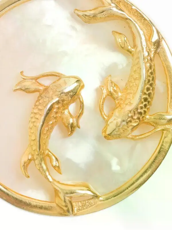 FREYA ROSE Pisces Star-sign Pendant - Gold