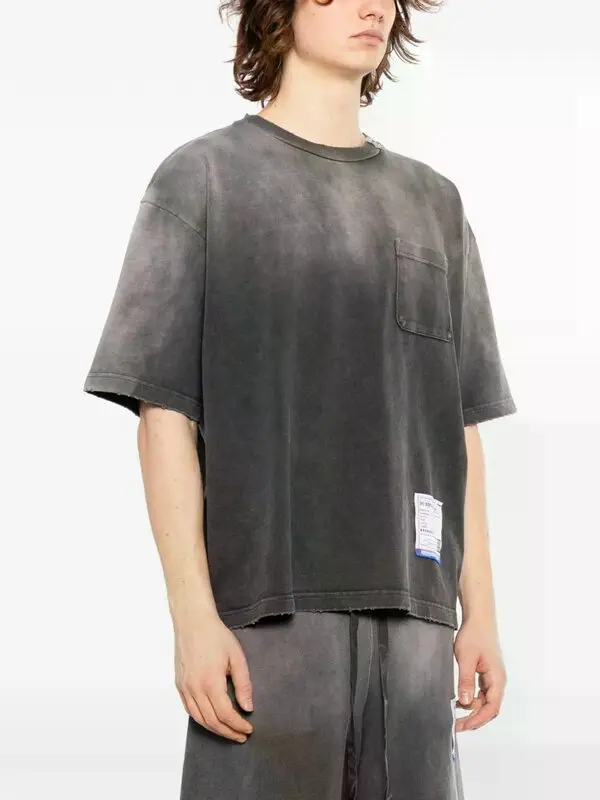 トップス MIHARAYASUHIRO Sun Faded Like T-shirt 46 Maison MIHARA YASUHIRO Green Sun Faded Like T-shirt Maison MIHARA