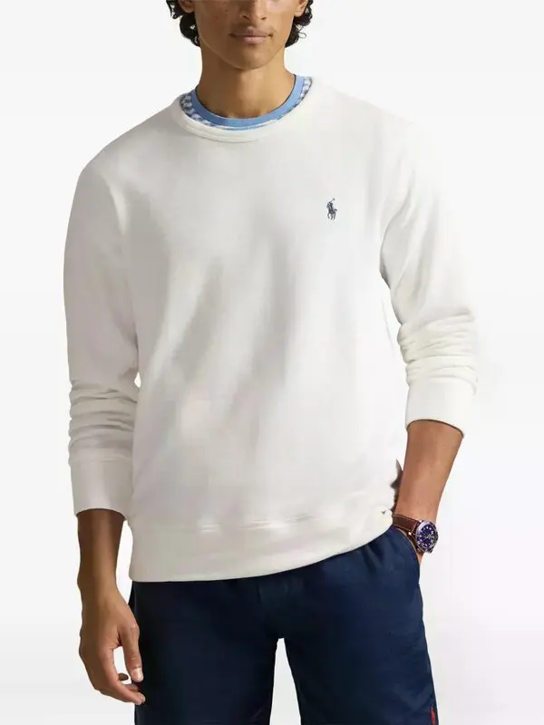Polo Ralph Lauren Embroidered Crew-neck Sweatshirt - White