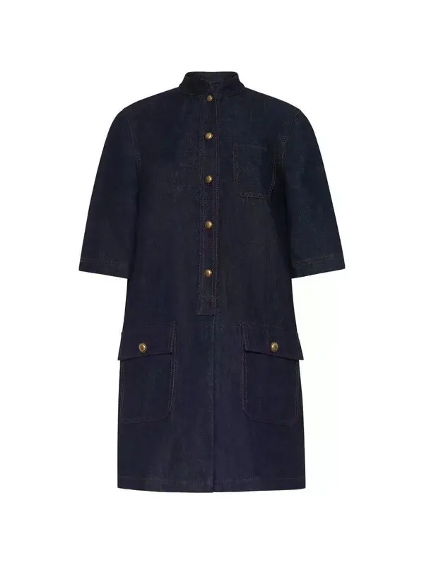 Adam Lippes Lauder Denim Midi Dress