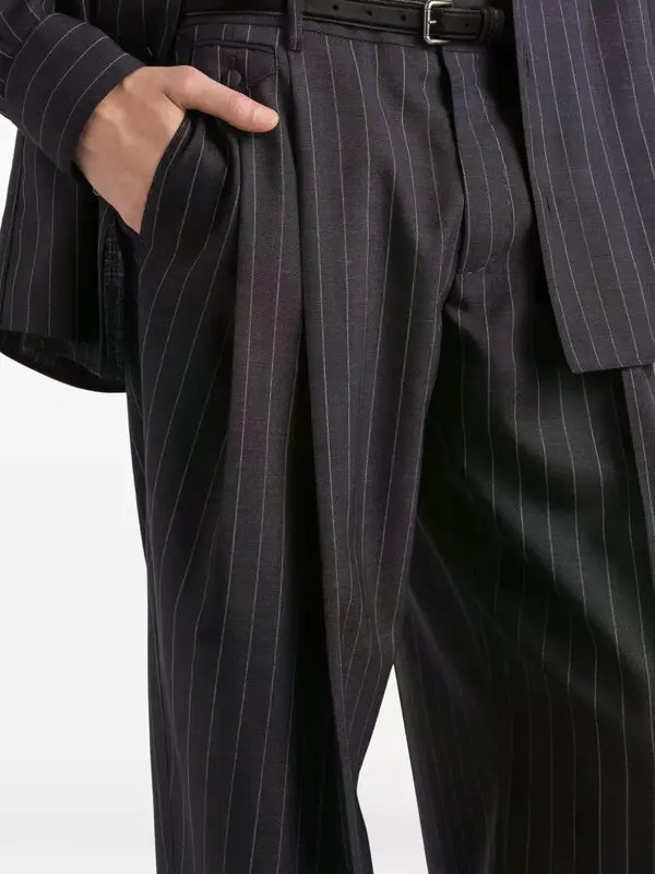 Dolce & Gabbana Striped Pleated Trousers