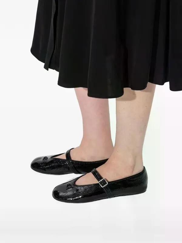 COACH Sculpted C Ballet Flats - Black