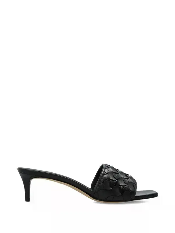 Michael Kors Elyse Calf Leather Heeled Mules