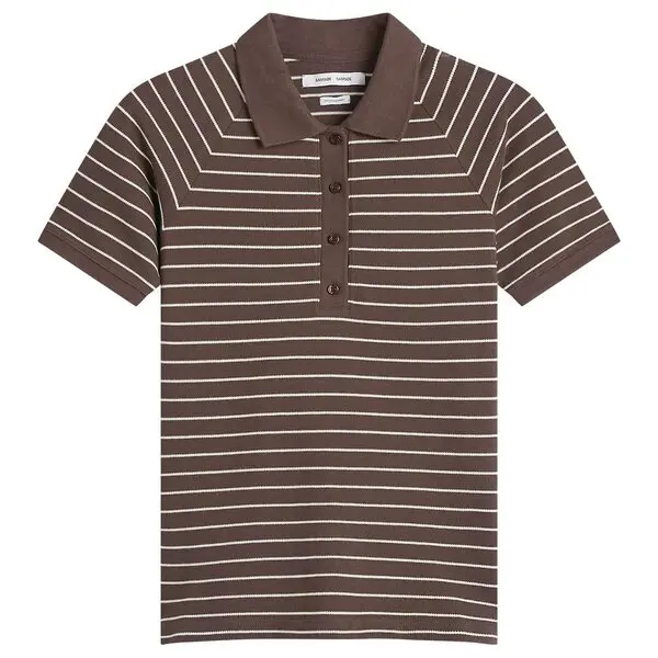 SAMSØE SAMSØE Samia Short Sleeve Polo Top