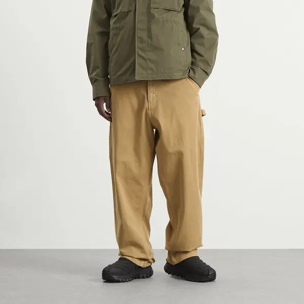 Moncler Gabardine Cotton Cargo Trousers - Brown