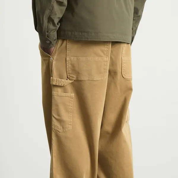 Moncler Gabardine Cotton Cargo Trousers - Brown
