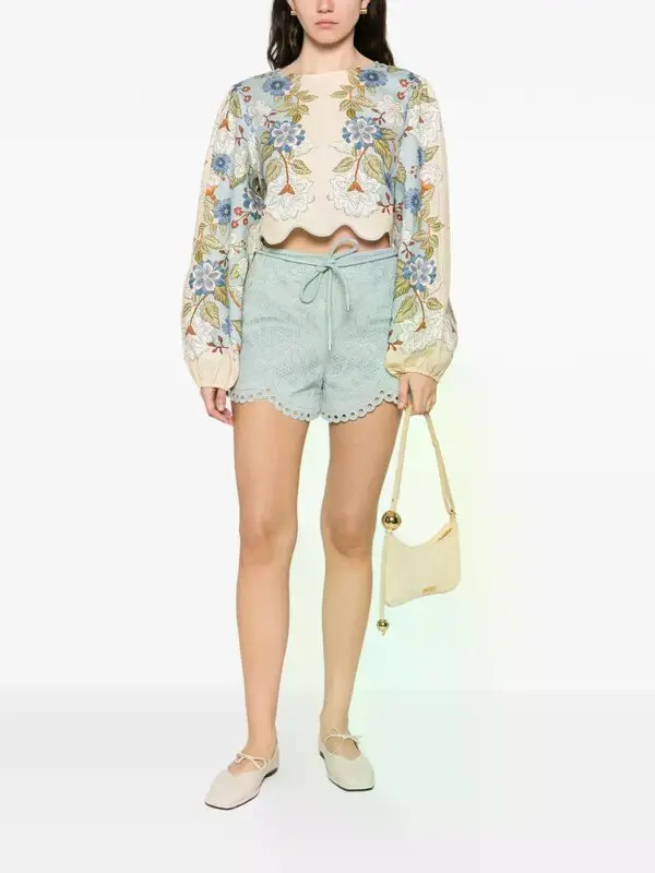 Farm Rio Green Garden Blouse