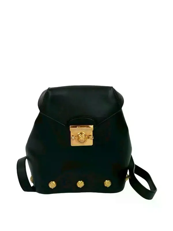 FERRAGAMO 1990 Gancini Calfskin Leather Backpack