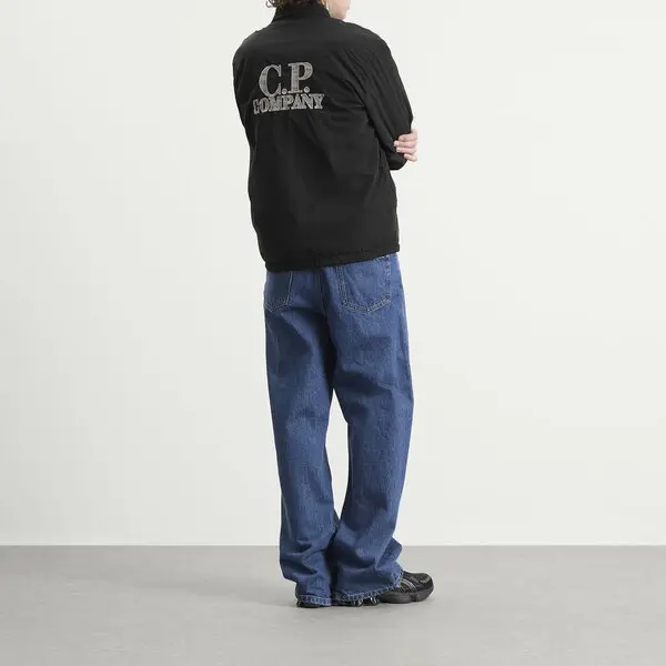 C.P. COMPANY Chrome-r Zipped Lens Logo Overshirt