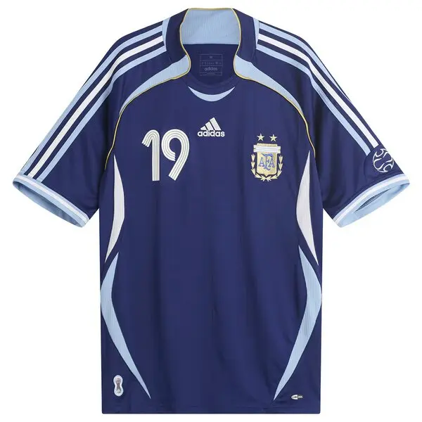 Adidas Argentina 2006 Away Jersey Top - Dark Blue