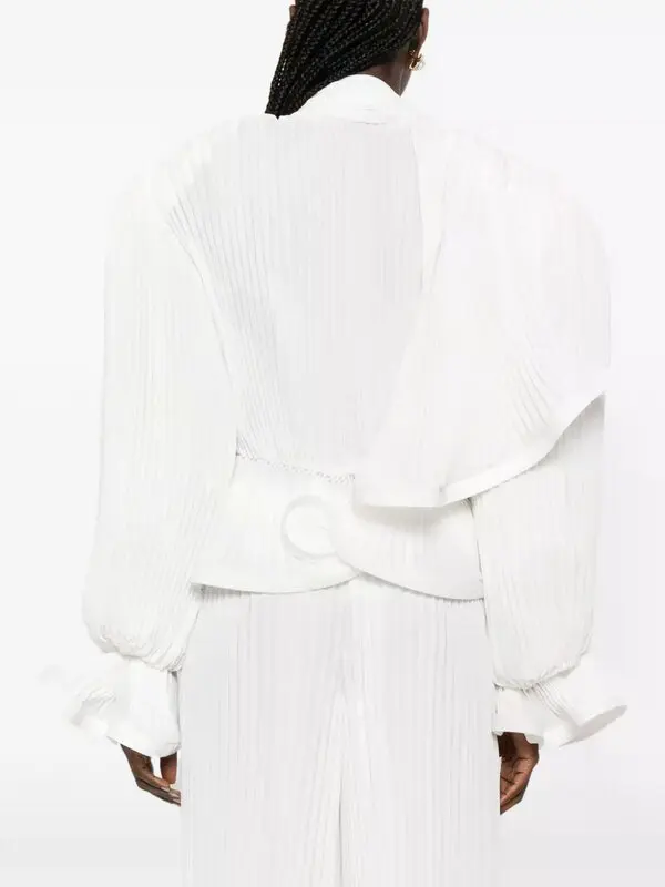 ROWEN ROSE V-neck Blouse - White