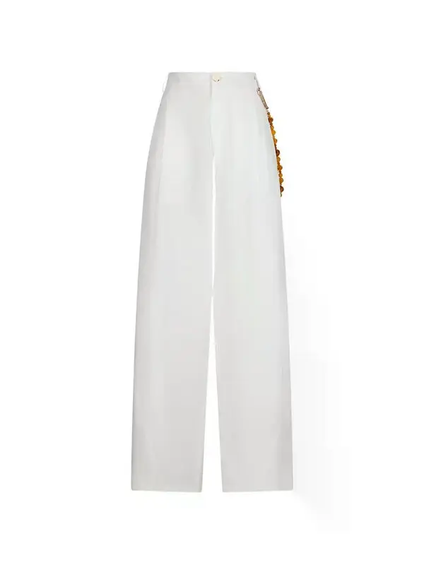 DARKPARK Phebe Wide-leg Trousers - White