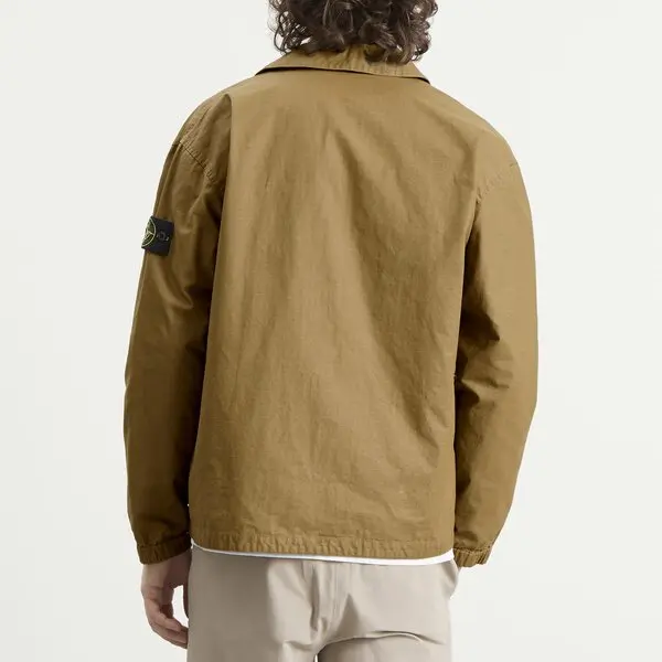Stone Island Double Coated Cotton Ripstop Shirt Jacket - Military Green