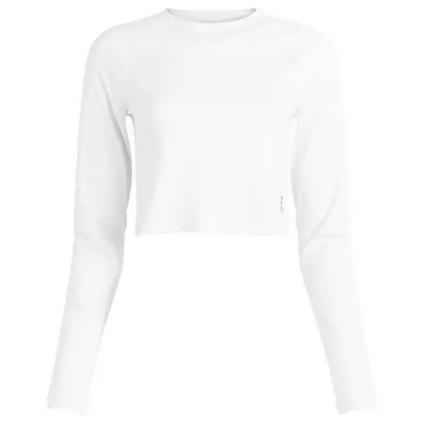 On Studio Long Sleeve Crop Top - White