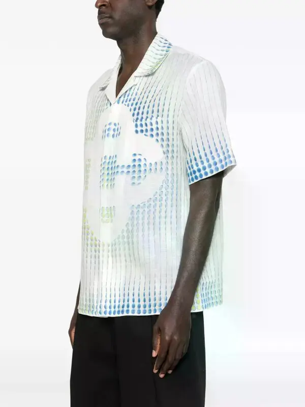 Casablanca X Martin Naumann Dots Cuban-collar Graphic Shirt
