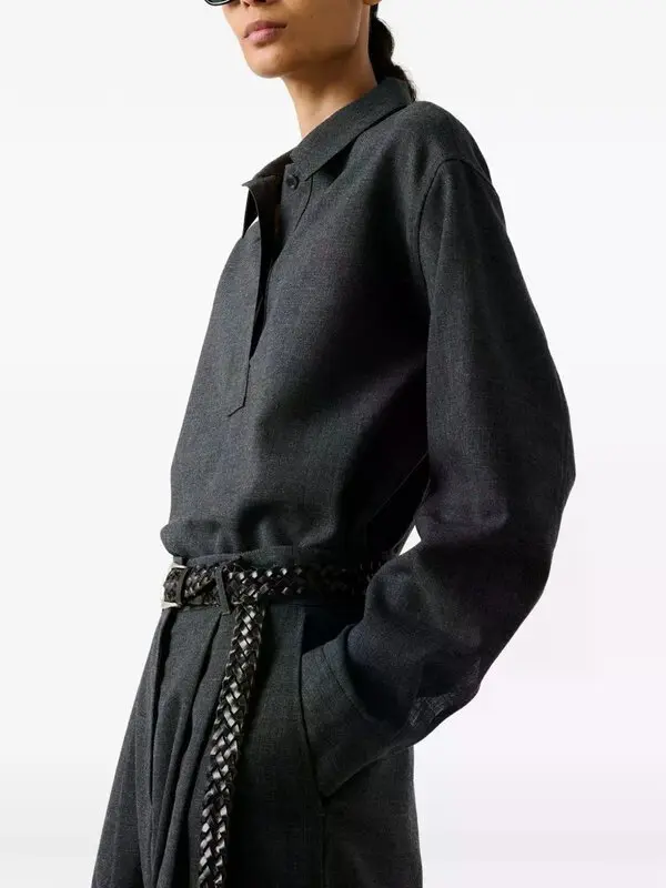 Studio Nicholson Half-placket Pinole Shirt