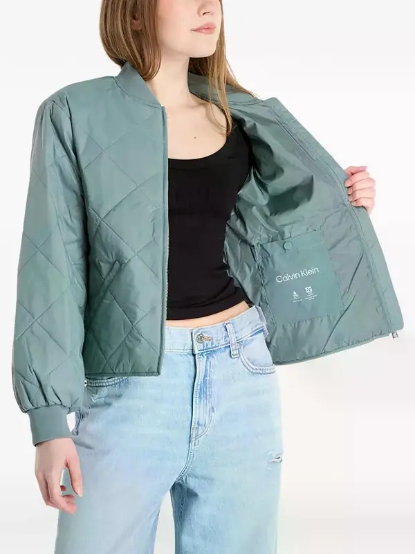Calvin Klein Quilted Lightweight Jacket - Green
