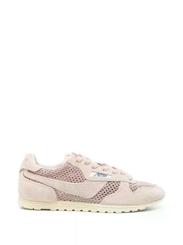 AUTRY Mesh Leather Sneakers - Pink