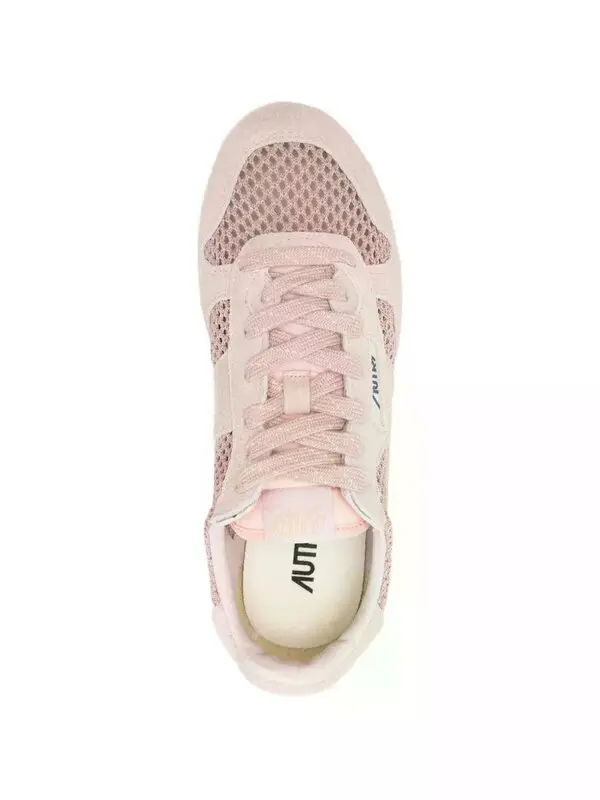 AUTRY Mesh Leather Sneakers - Pink