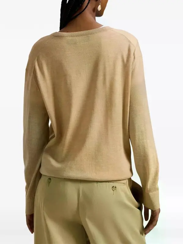 Polo Ralph Lauren V-neck Wool Sweater - Neutrals