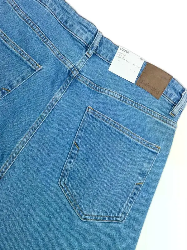 SELECTED Cotton Loose Trousers - Blue