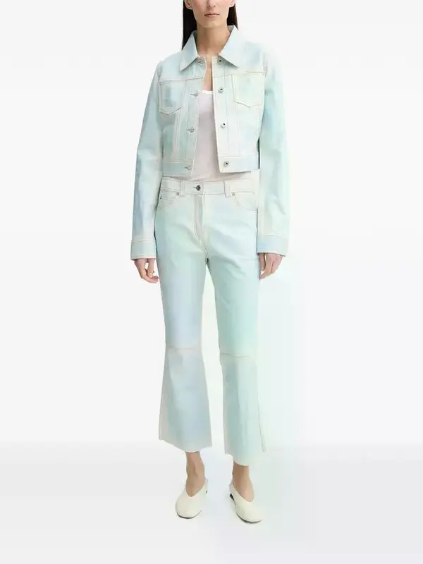 STAND STUDIO Michaela Belt-loop Leather Trousers