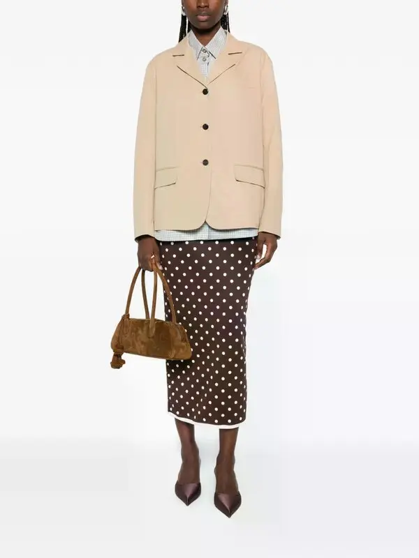 Prada Button-fastening Blazer - Neutrals