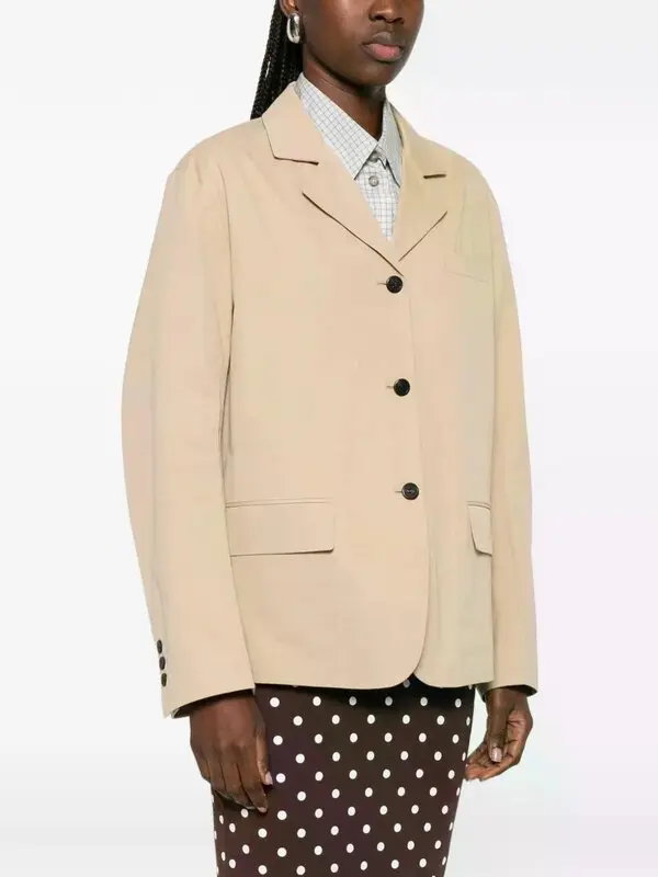 Prada Button-fastening Blazer - Neutrals