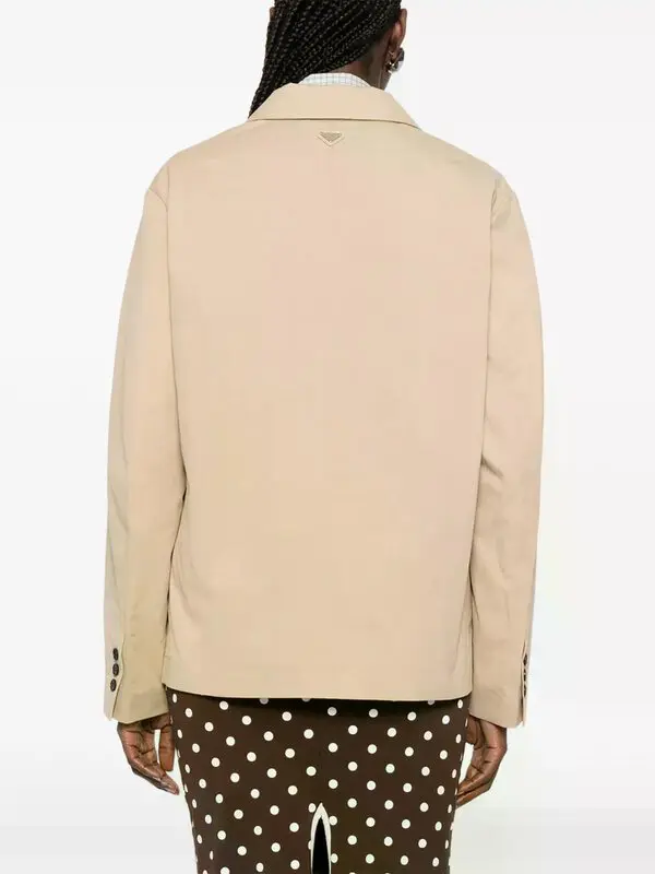 Prada Button-fastening Blazer - Neutrals