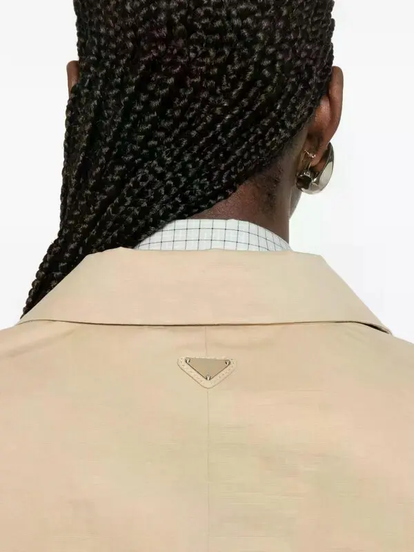 Prada Button-fastening Blazer - Neutrals