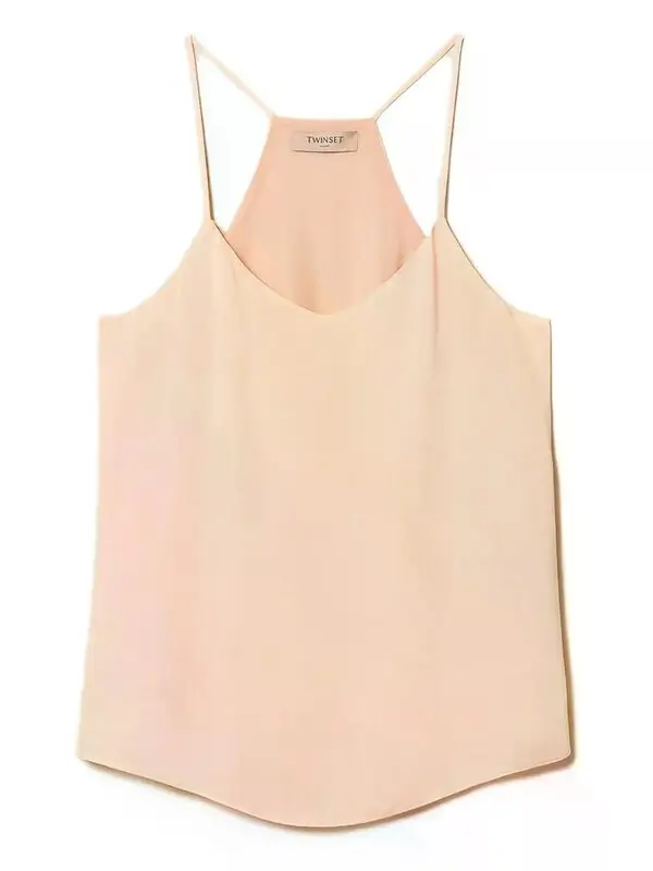 TWINSET Spaghetti Strap V-neck Top