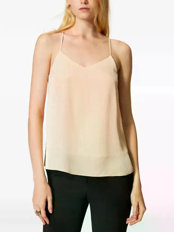 TWINSET Spaghetti Strap V-neck Top